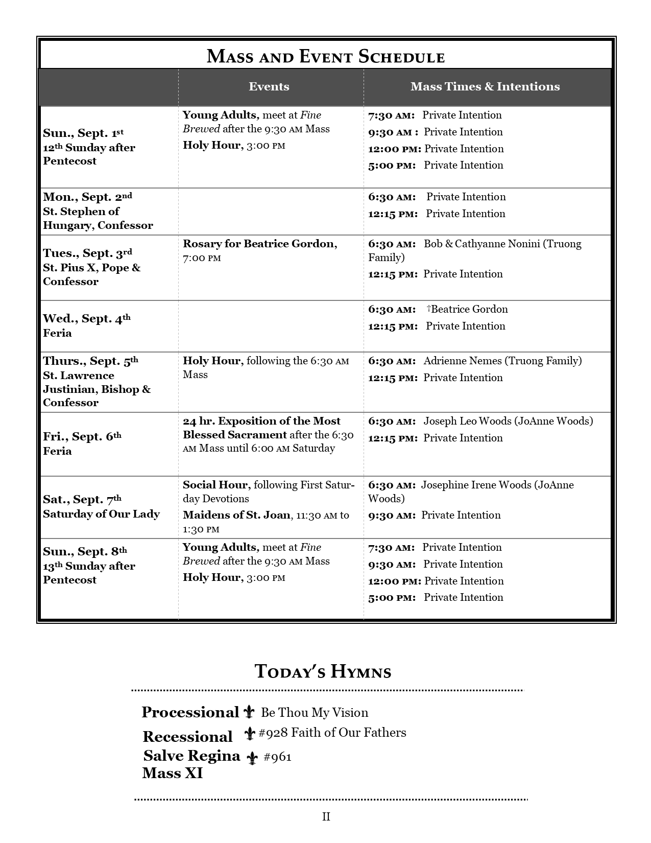 Bulletin 09-01-2019 2 – St. Joan of Arc Catholic Church